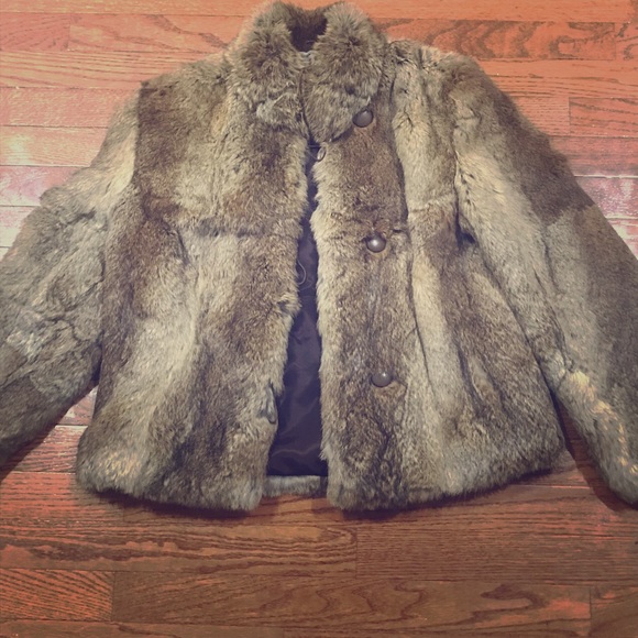 Jackets & Coats | Authentic Rabbit Fur Coat | Poshmark